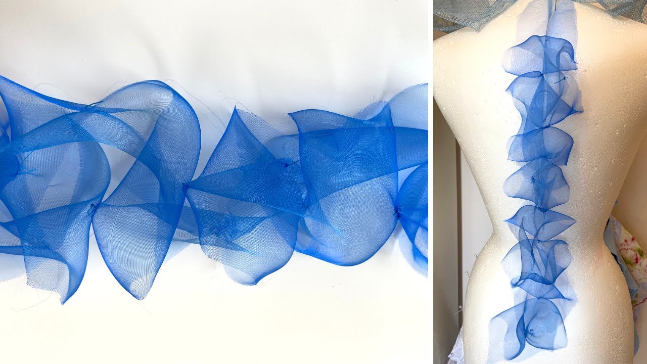 DECORATIVE FABRIC AND RIBBON FOLDING | How To Create 4 Different Patterns | Didsbury Art Studio ...