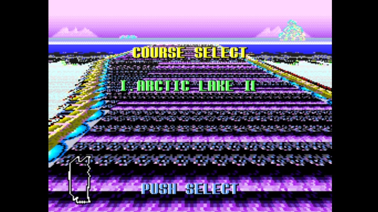 SNES F-ZERO Red Canyon Becomes "Arctic Lake" Game Genie Modified Track ...