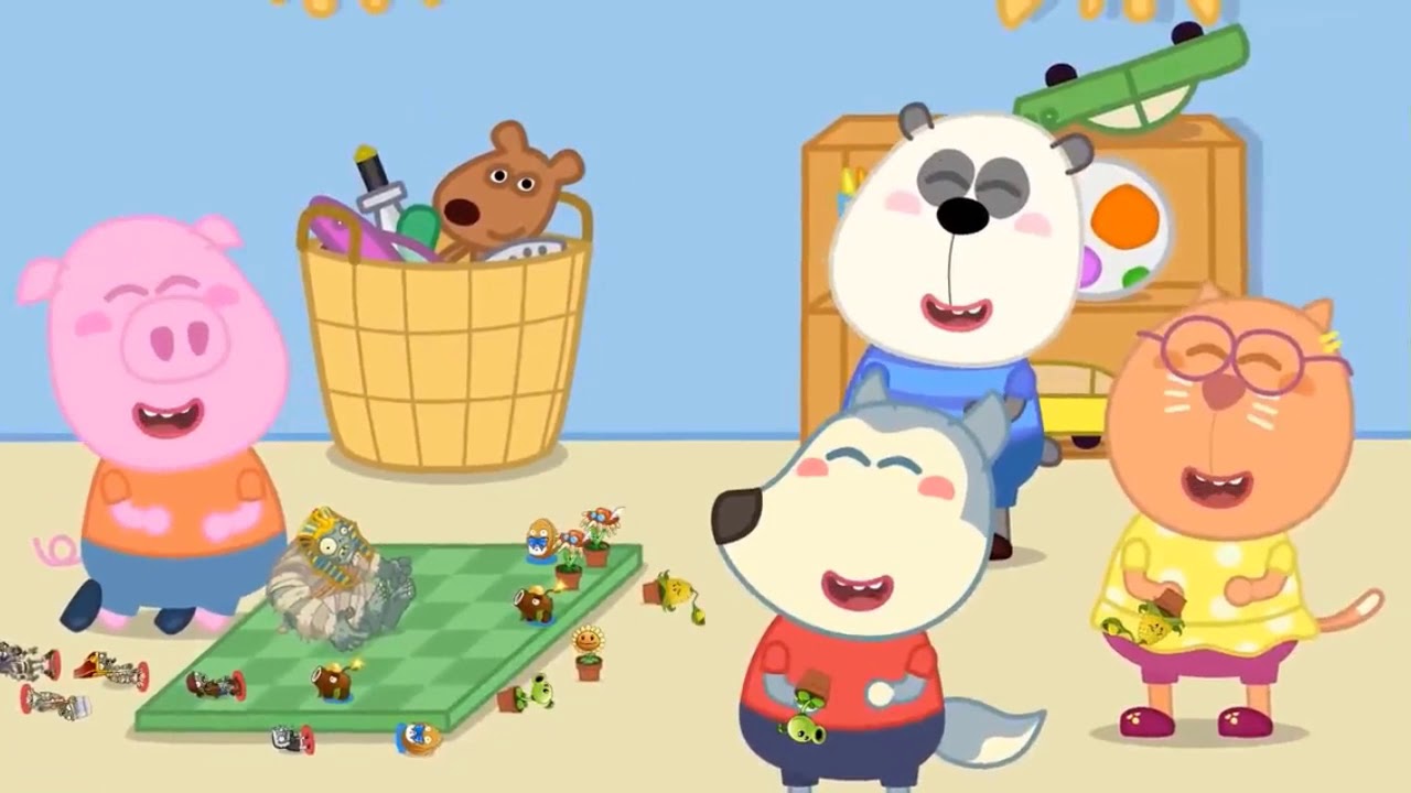 Wolfoo Pretends to Play Plants vs Zoombies in Game World | Wolfoo ...