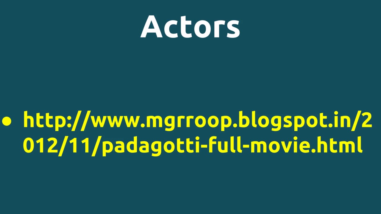 Padagotti |1964 movie |IMDB Rating |Review | Complete report | Story ...