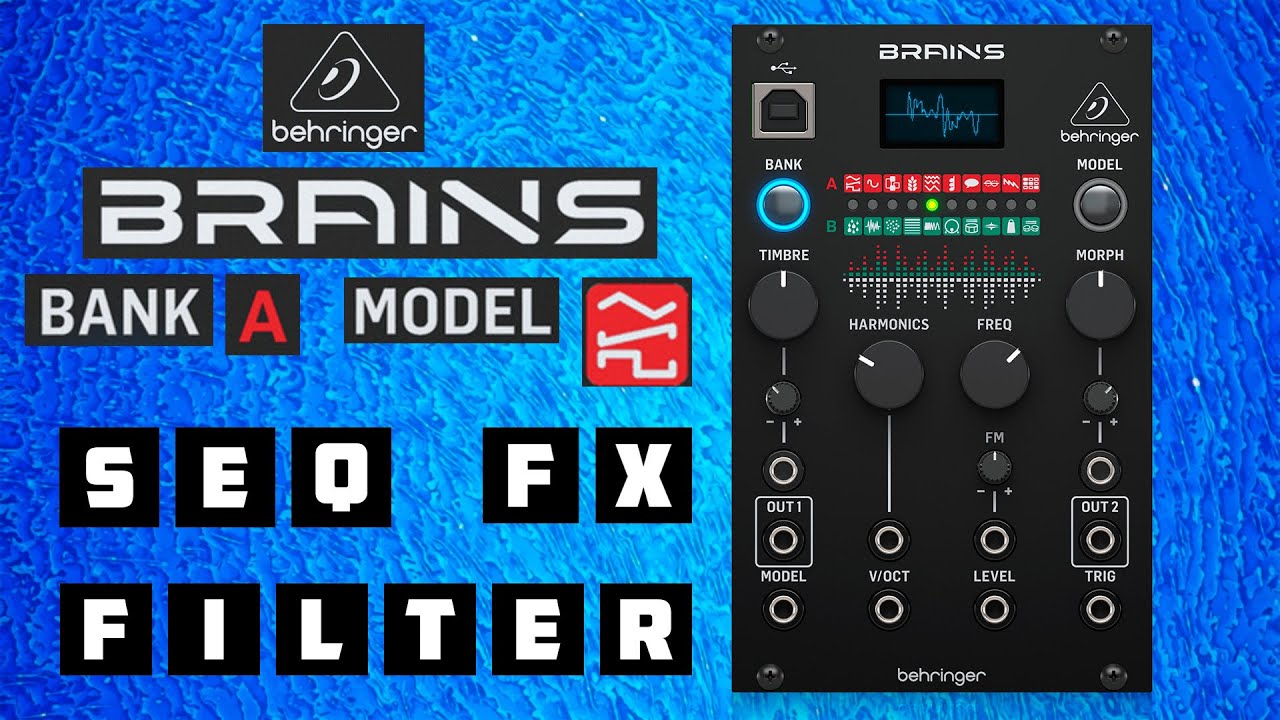 Behringer Brains - A1 - Virtual Analog MODEL - feat Sequencer + FX ...