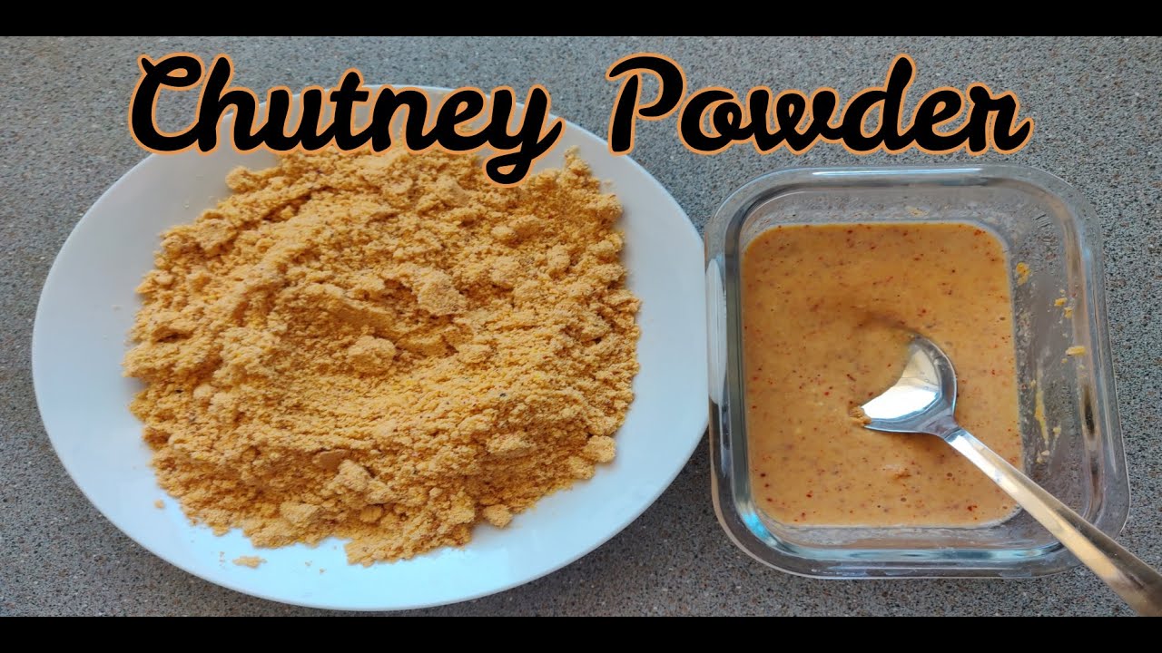 Instant Chutney powder | Chutney Podi | How to Make Chutney Powder ...