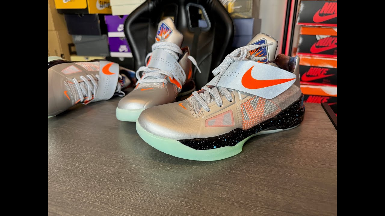 Nike KD 4 Galaxy 2024 On Feet Review - YouTube