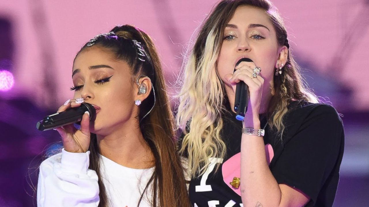 Ariana Grande's TOUCHING Duet with Miley Cyrus | 'One Love Manchester ...