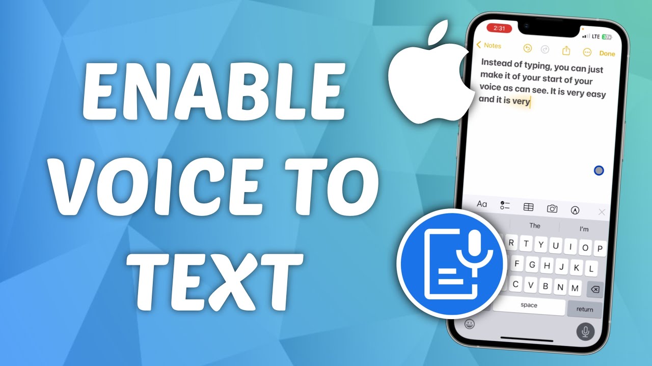 How to Enable Voice to Text on iPhone - Step-by-Step Guide! - YouTube