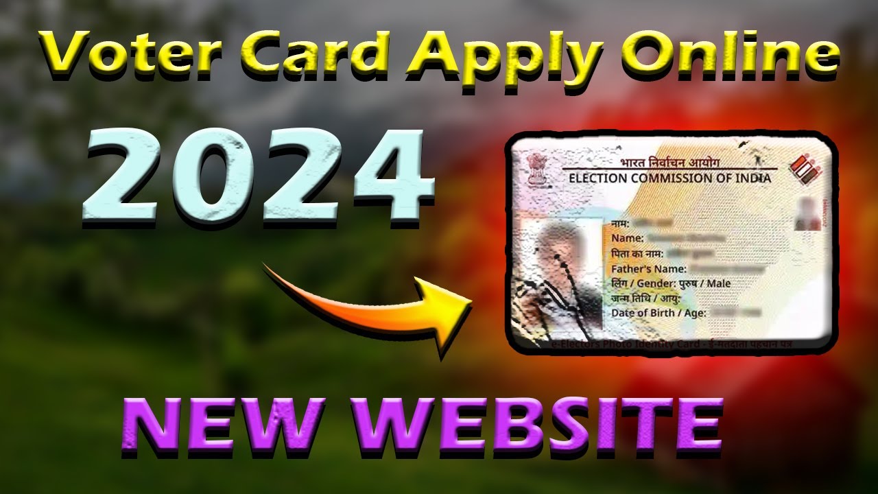 Voter ID Card Online Apply | Voter Card Apply Online 2024 | Voter card ...