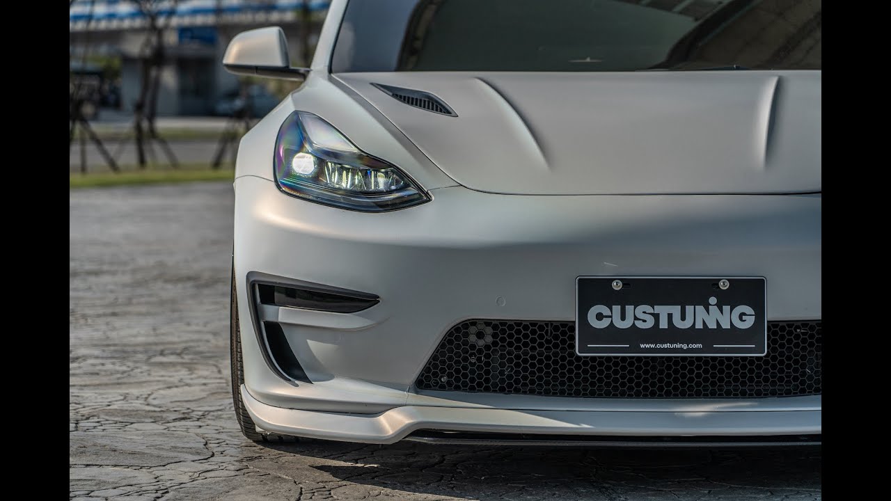 TESLA Model 3 modified by CUSTUNING - YouTube