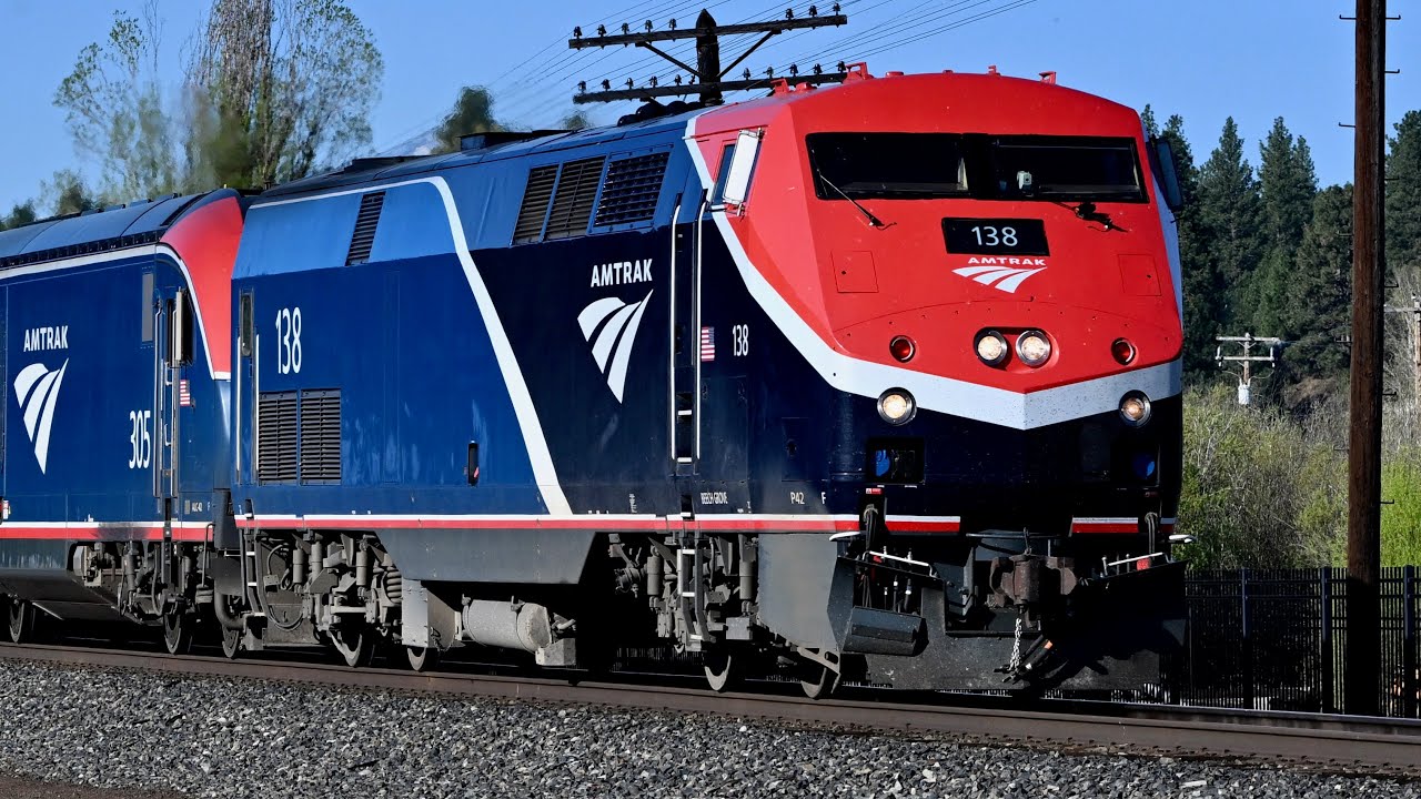 Amtrak P42 Locomotive - Phase 7 Paint Scheme - YouTube