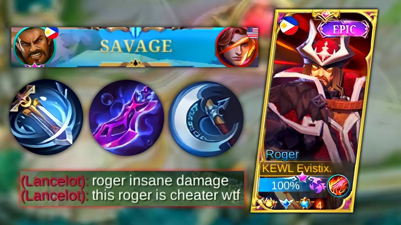 THIS CRITICAL BUILD CAN BRING ROGER BACK TO THE META | ROGER 1V5 | MLBB ...