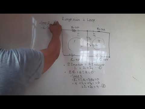 Menyelesaikan soal pada rangkaian 2 Loop Listrik - YouTube