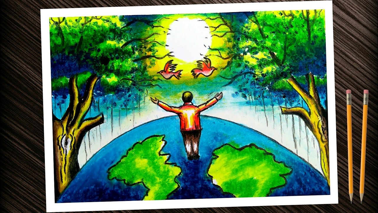 we are pro planet people drawing/lifestyle for environment drawing/easy ...