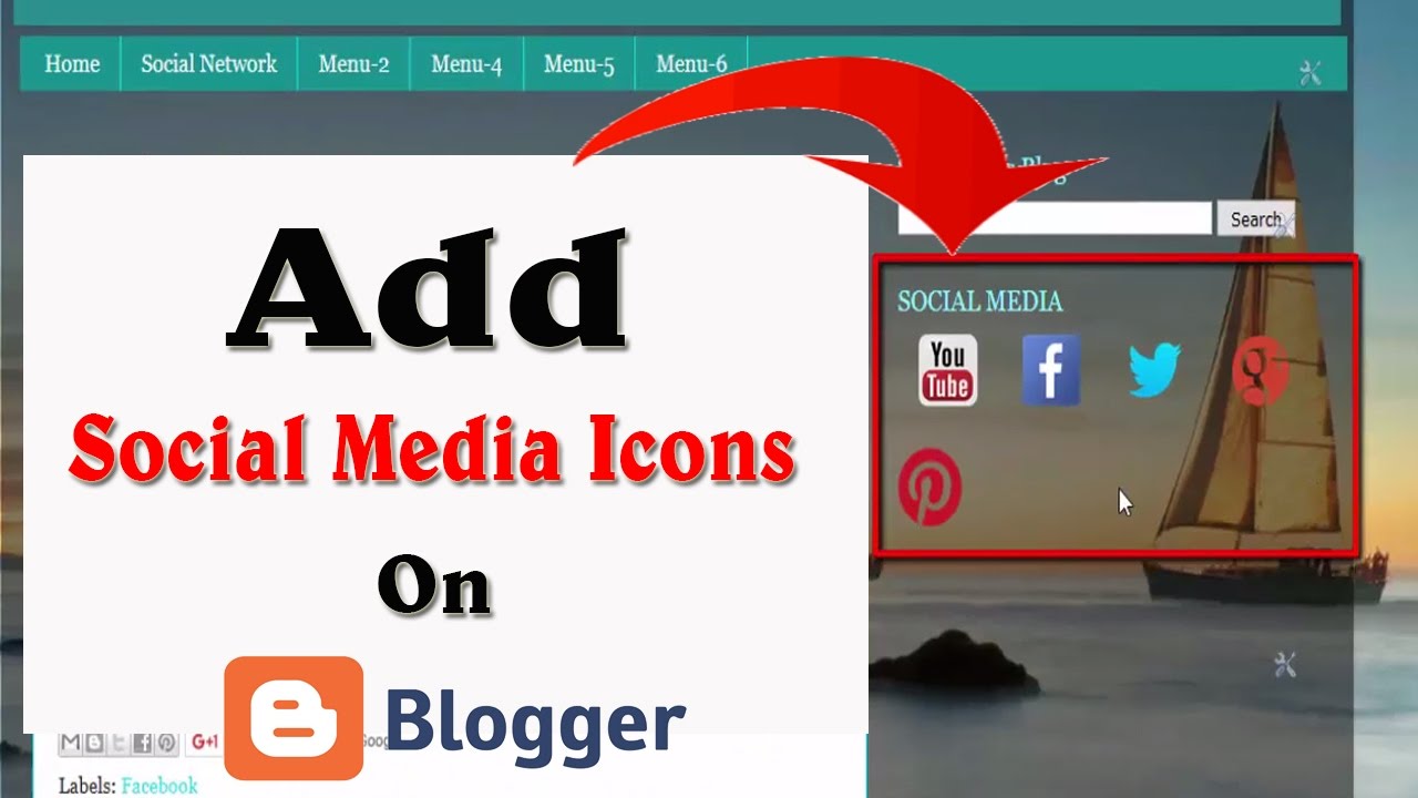 How To Install Social Media Icons On Blogger How To Add Social Media Icons On Blogger Slidebar How To Install Social Media Icons On Blogger How To Add Social Media Icons On Blogger Slidebar