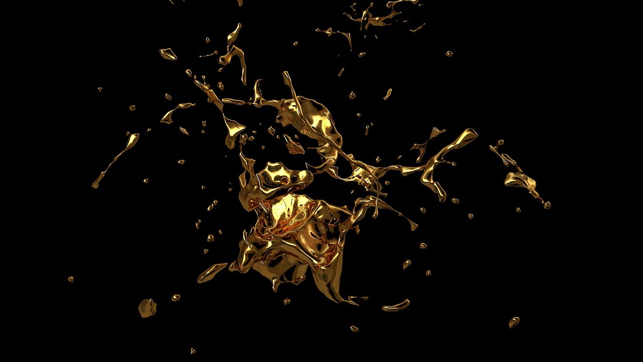Gold fluid flow Vj loop - YouTube