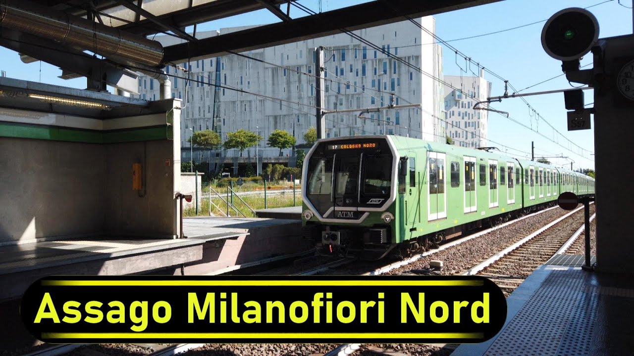 Metro Station Assago Milanofiori Nord - Milan 🇮🇹 - Walkthrough 🚶 - YouTube