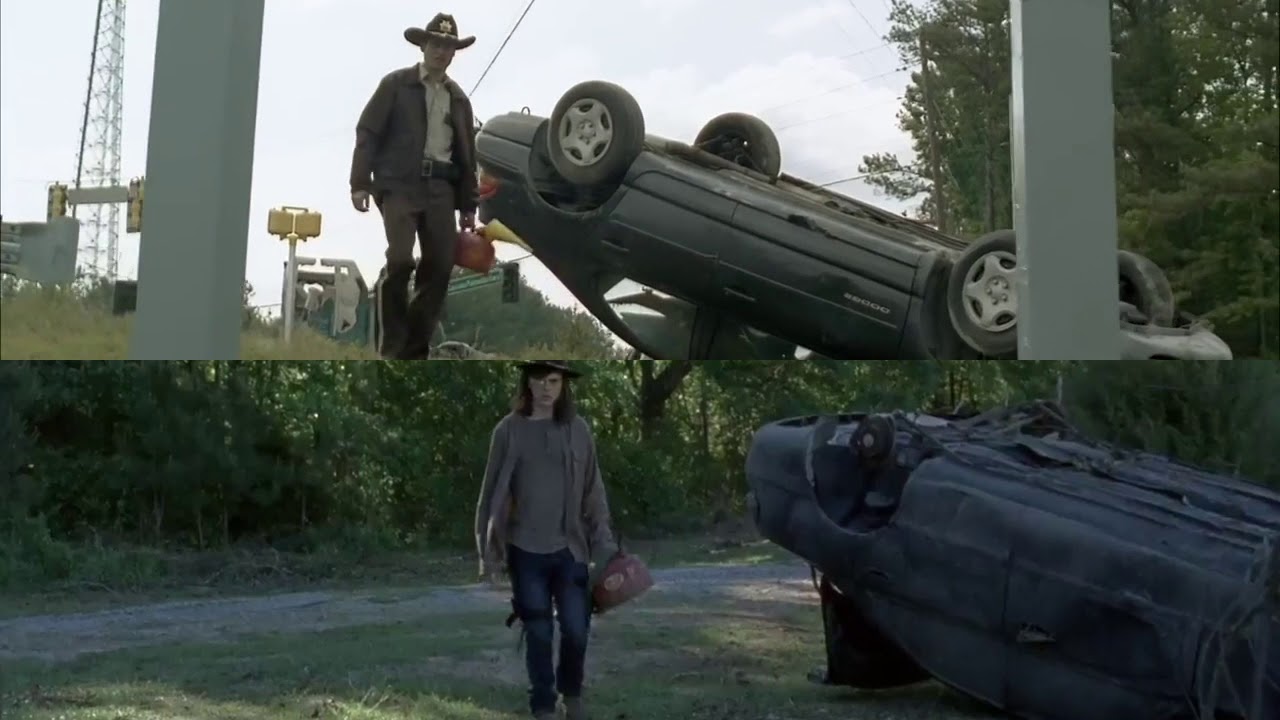 The Walking Dead: Rick and Carl 1x01 vs. 8x01 - YouTube