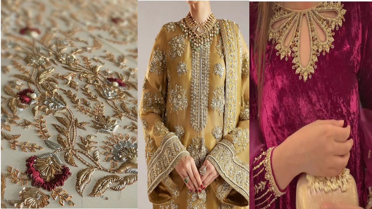 Fancy Bridal Dresses | Fancy Machine Embroidery Hand Work Order to made ...