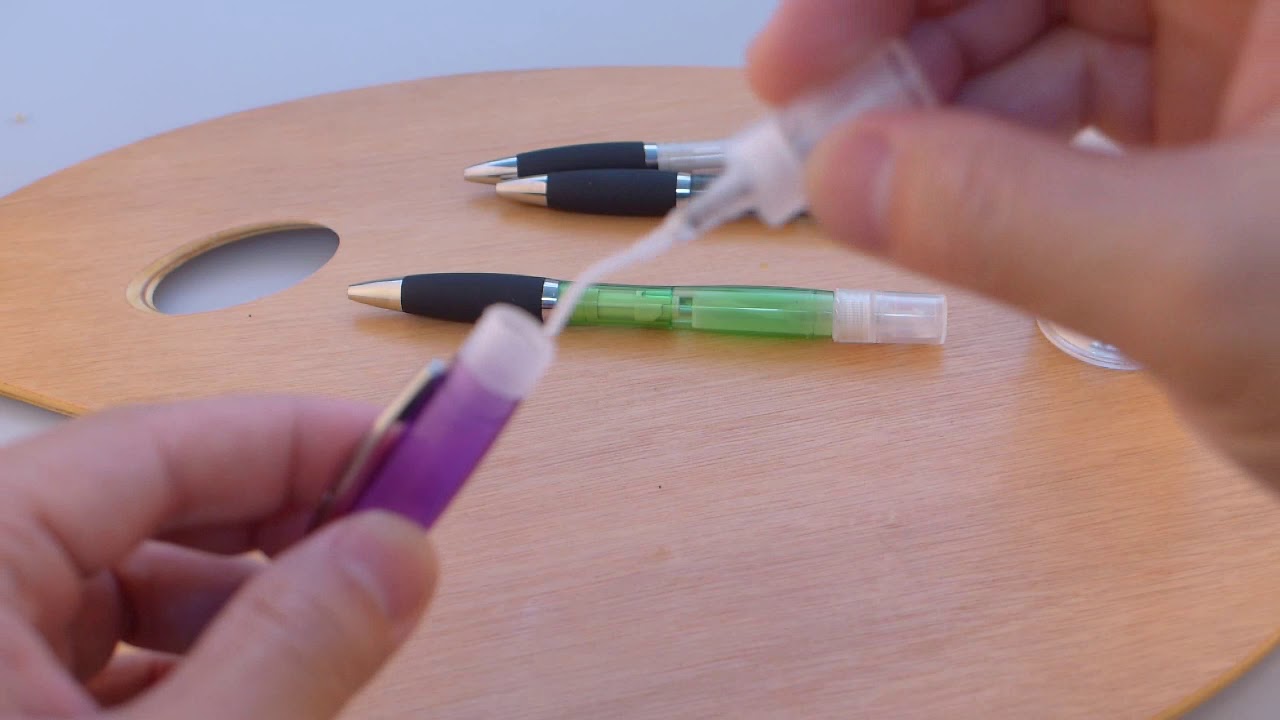 How to fill a pen sprayer - YouTube