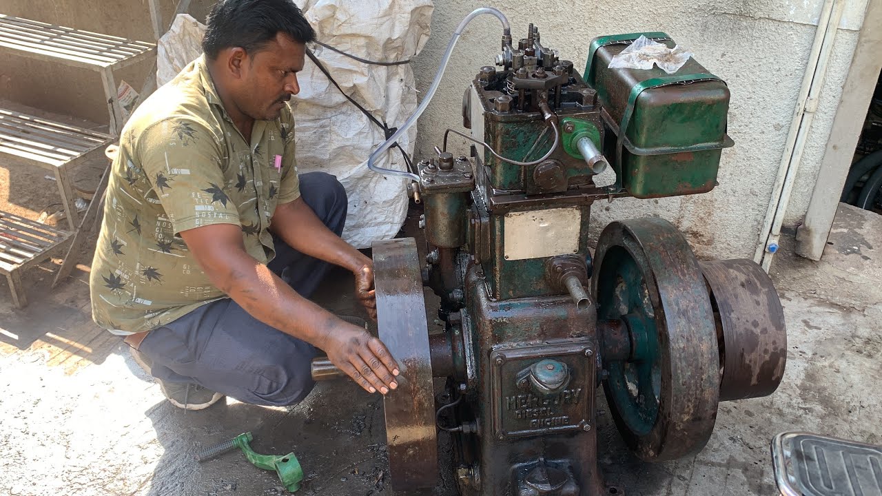 Lister 10Hp diesel Engine - YouTube