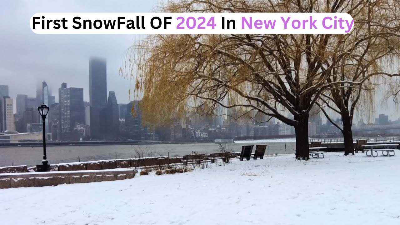 First SnowFall OF 2024 In New York City! - YouTube