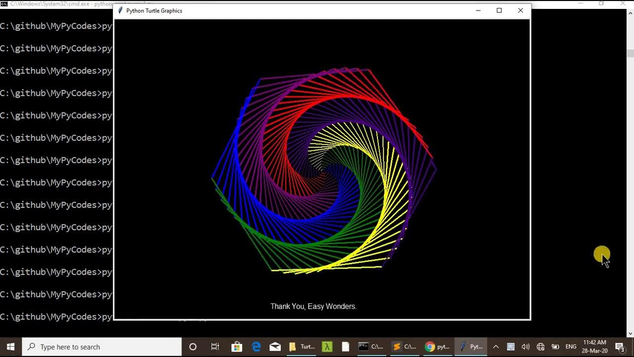 Python Turtle Graphics Best Geometrical Patterns Youtube