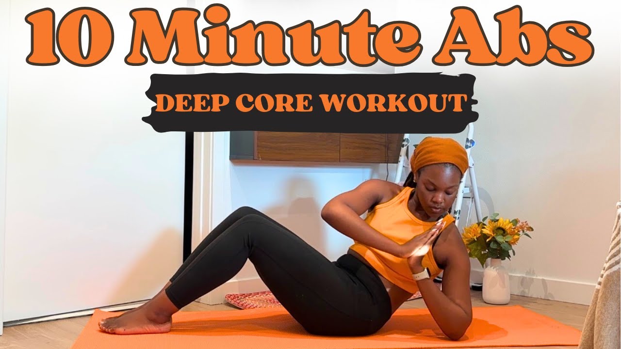 10 Min Abs + Deep Core Workout | Black Woman Yoga Instructor + R&B ...