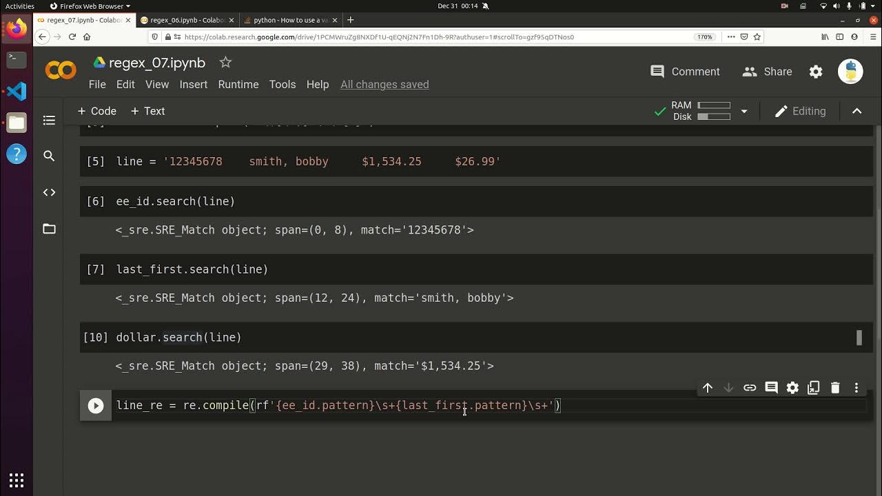 [regex_07] python regular expression tutorial - reusing patterns through variables - YouTube