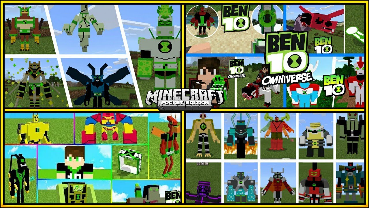 BEN 10 OMNIVERSE MOD FOR MINECRAFT | MCPE 1.19 ADDON | ACE - YouTube