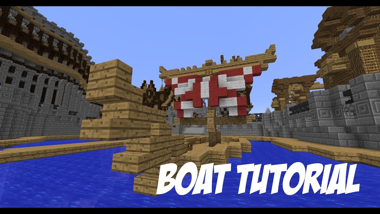 Minecraft boat tutorial - YouTube