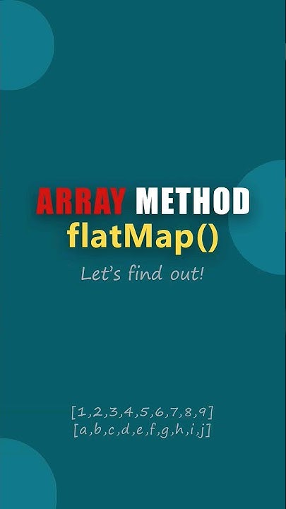 Supercharge your array: unleashing the power of flatMap Method 👨‍💻 #shorts - YouTube