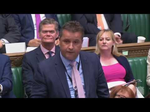 Angus B. MacNeil SNP MP at #PMQs asking about #Fisheries and Brexit ...