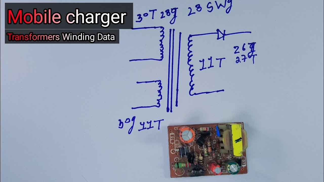 Phone Charger Transformers Winding Data || SMPS Power Supply ...