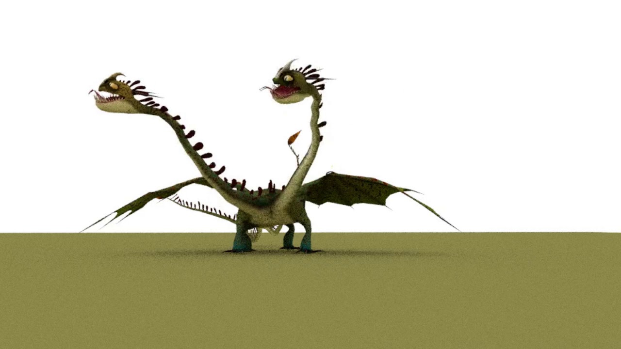 A hideous zippleback fighting itself. Blender. - YouTube