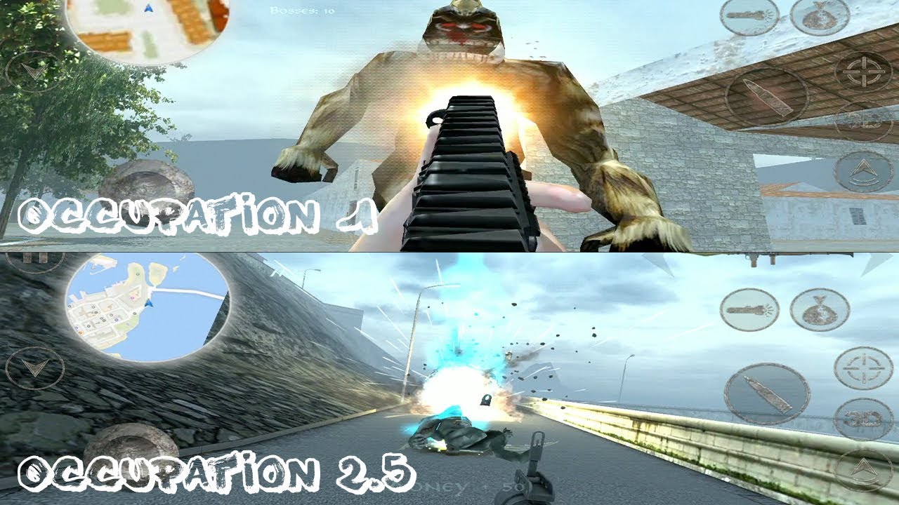 Occupation 1 Vs Occupation 2.5 Boss Fight Comparison - YouTube