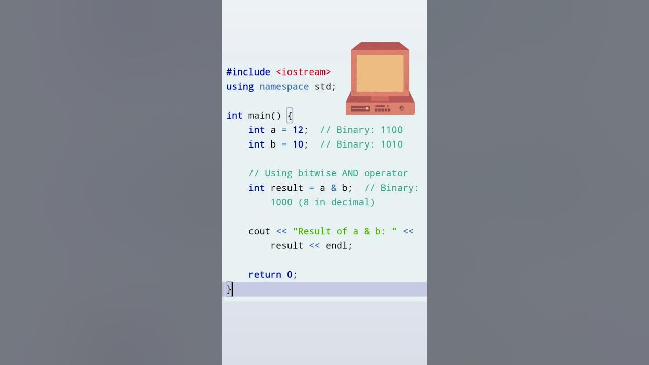Bitwise operator in CPP language / Bitwise operator / And operator / Bitwise/ Operator - YouTube
