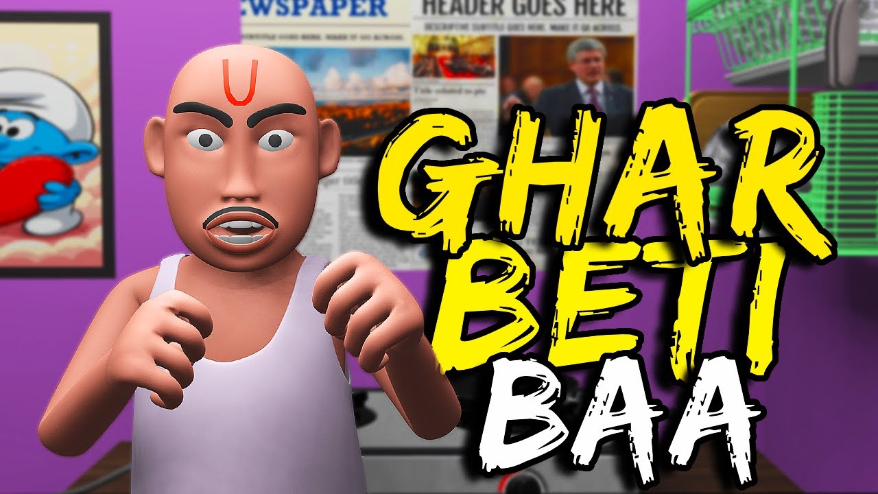 GHARBETI BAA | NEW NEPALI ANIMATED VIDEO | NEPALI COMEDY | MA XU NI ...