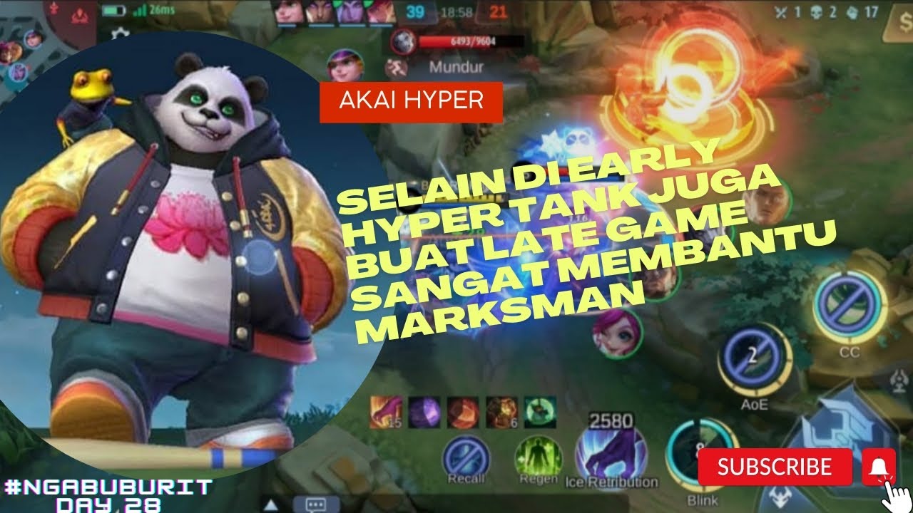 tank hyper masih dominan di early kuat dan di late game sangat membantu ...