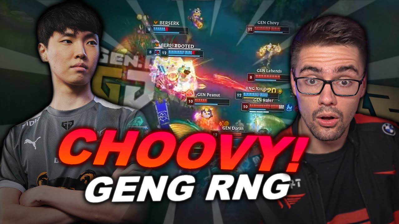 CHOOOVY! I GenG vs RNG I Worlds Groups Reaction Day 8 - YouTube
