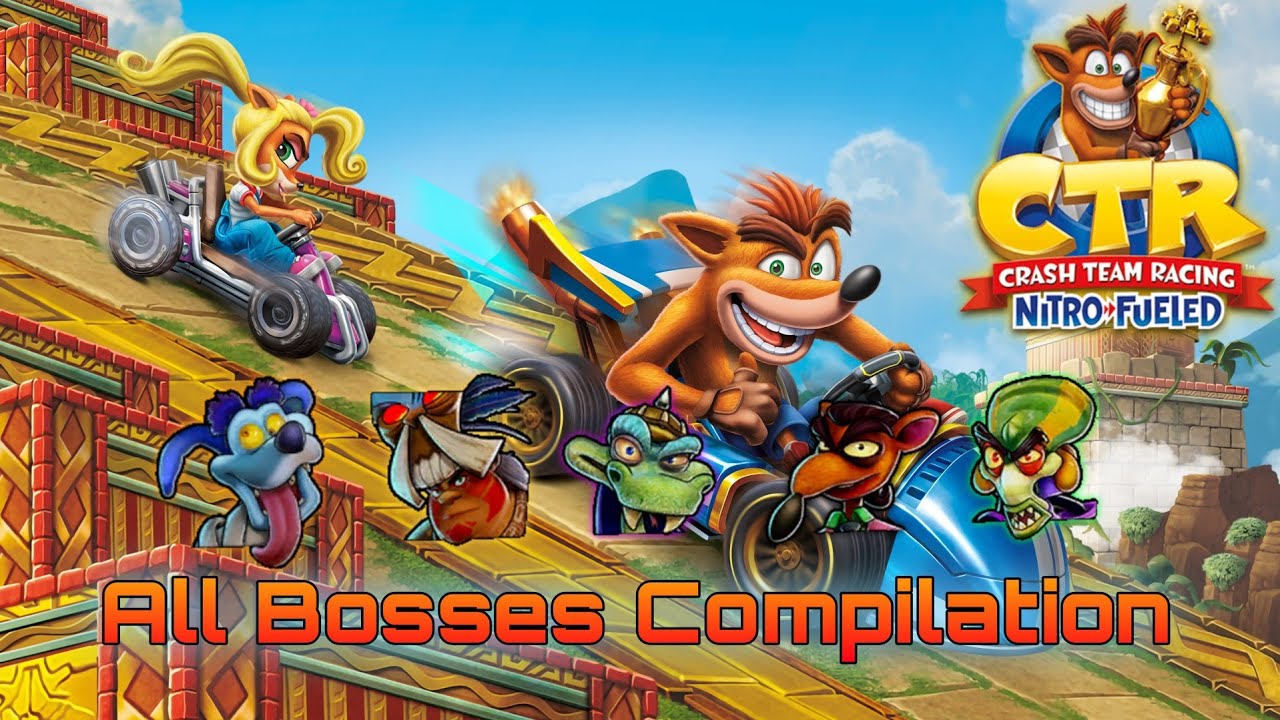 CTR Crash Team Racing Nitro Fueled (PS4/PS5) All Bosses Compilation ...