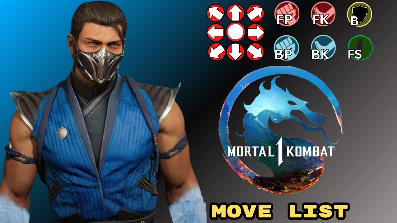 Sub Zero Move List ( Mortal Kombat 1 ) - YouTube