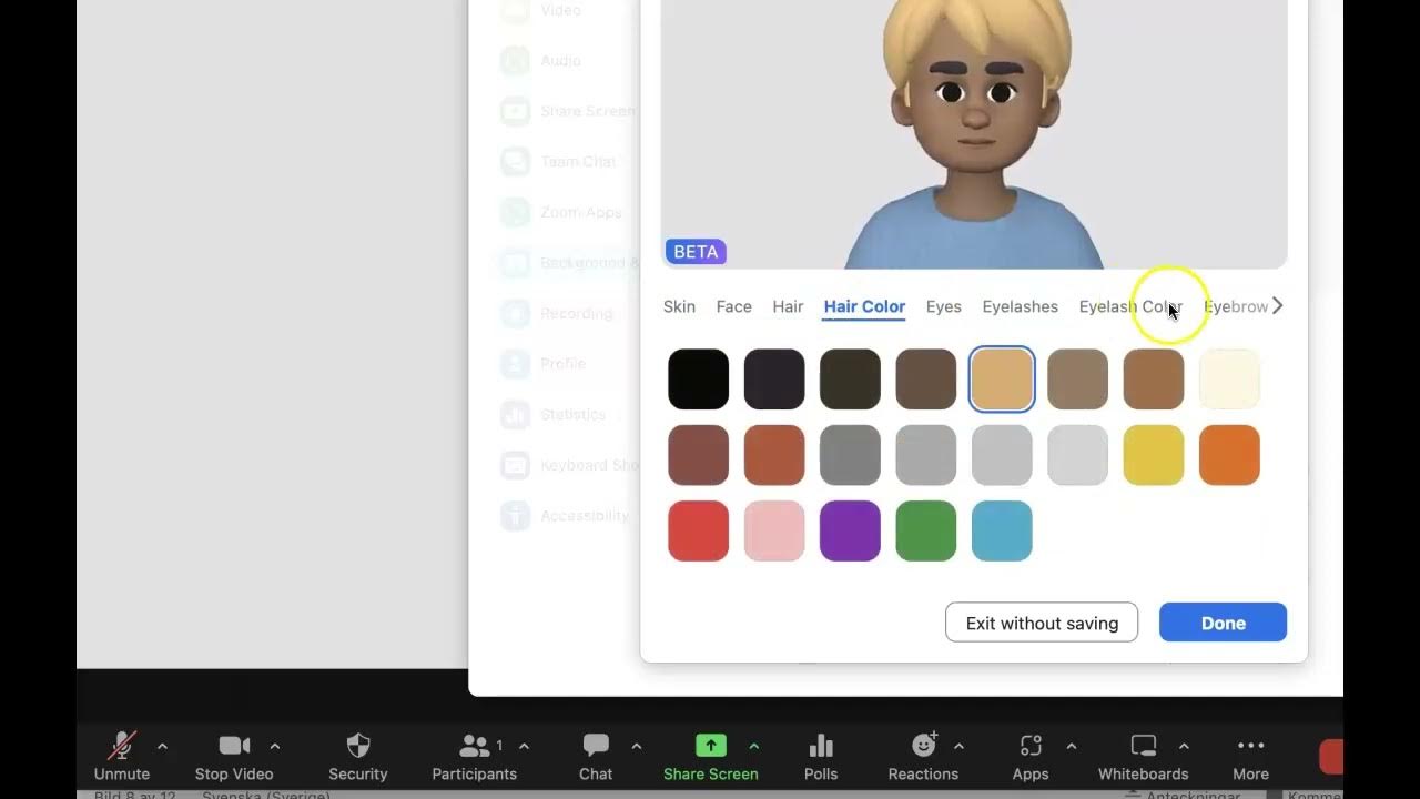 Skapa avatar i Zoom - YouTube