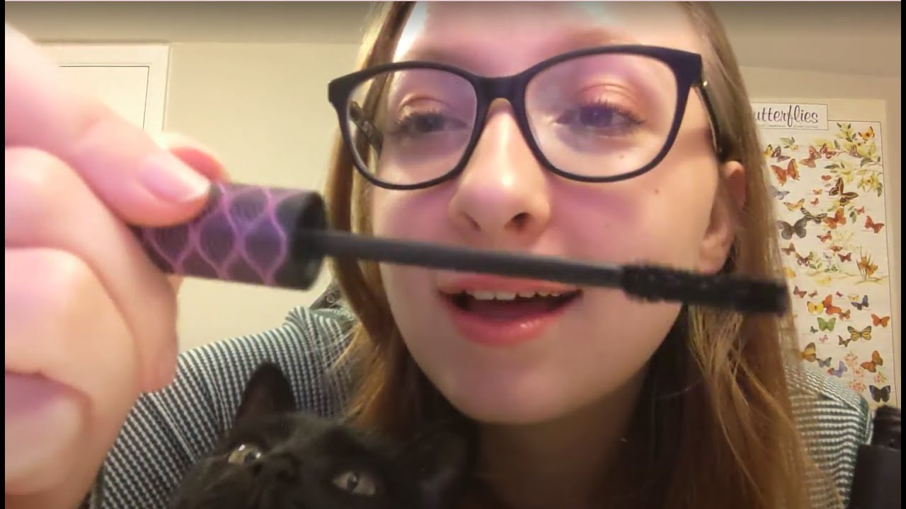 lofi asmr - doing your makeup (whispered) (w/ special guest, rosie the cat) - YouTube