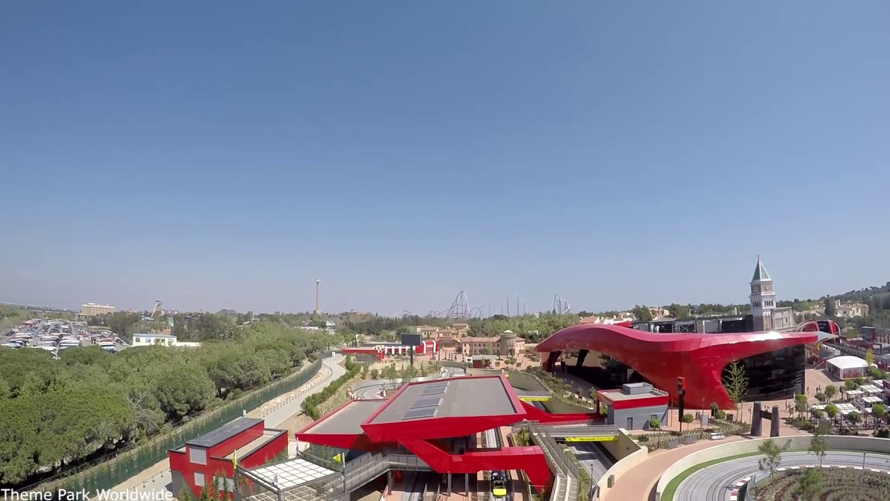 Thrill Towers On Ride POV - Ferrari Land PortAventura World - YouTube