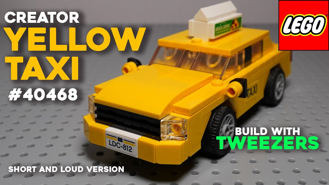 LEGO Yellow Taxi | #40468 | Short and Loud | tetraplegic assembly - YouTube