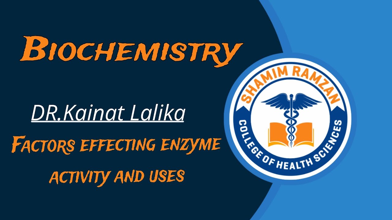 Biochemistry Factors effecting enzyme activity and uses - YouTube