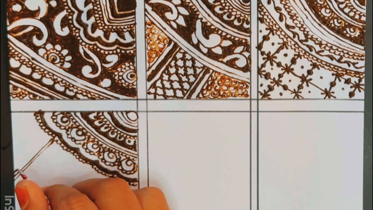 Basic mehendi design PART. 1 # beginners mehendi tutorial - YouTube
