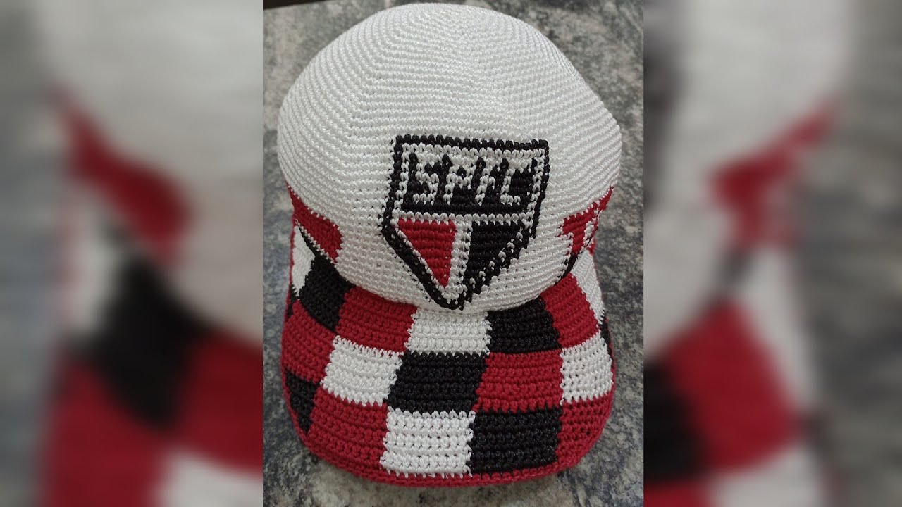 Passo a Passo/ Boné de Crochê do SÃO PAULO/ Parte 01/cleia ph crochê 🧢🧶 ...