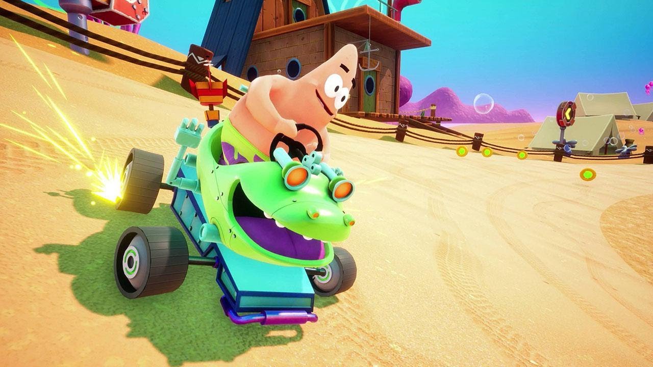 Nickelodeon's mario kart clone on pc - YouTube
