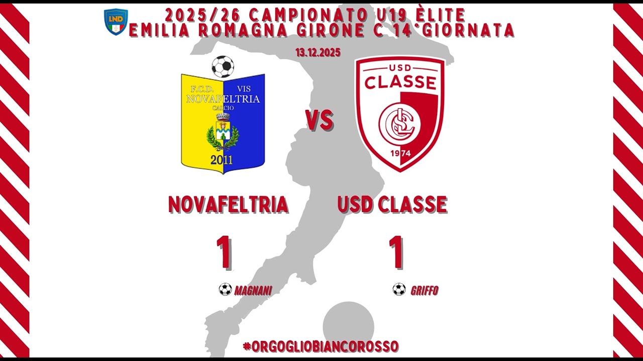 U19 Campionato Reg Elite Emilia R girone C 14a giornata Nuovafeltria Vs ...