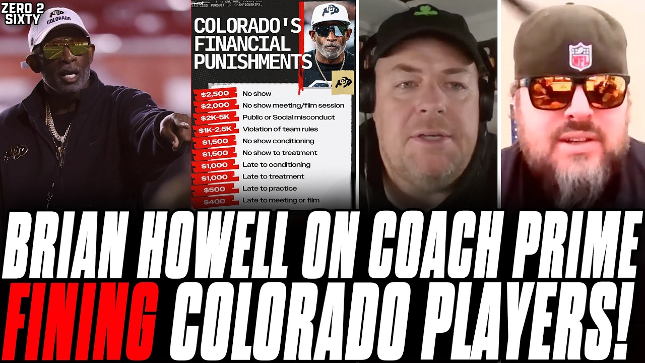 Brian Howell On Coach Prime FINING Colorado Players, Money Going Back ...
