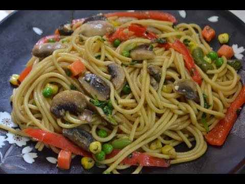 pasta China vegetariana. - YouTube